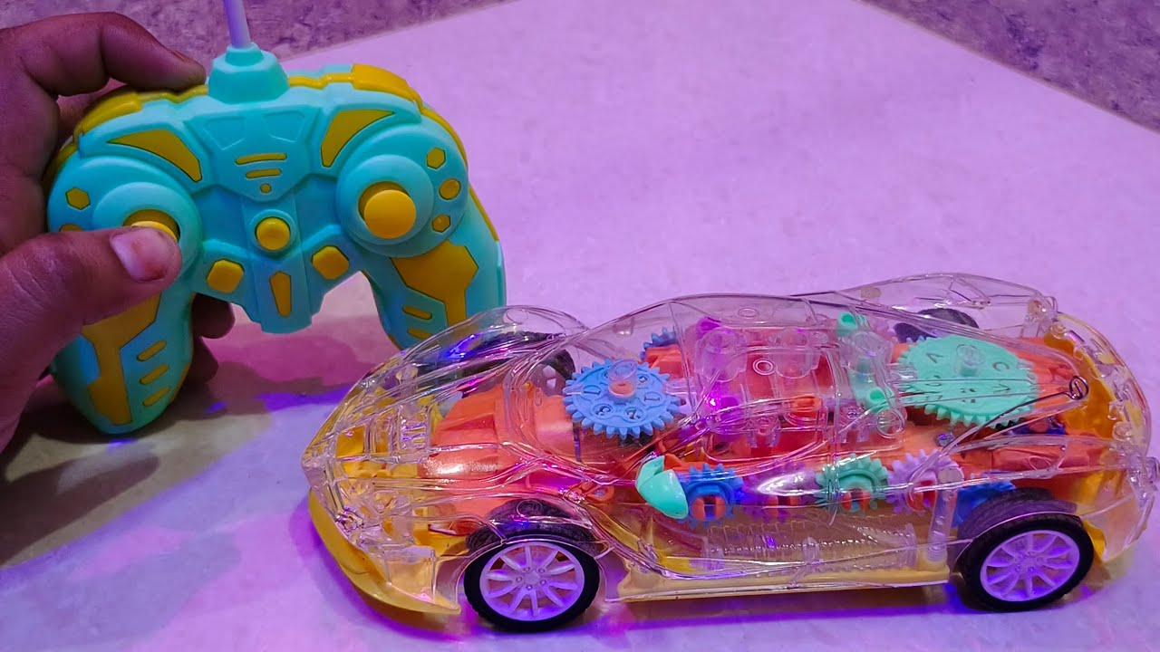 RC Remote Control Transparent 3D Car Unboxing - YouTube