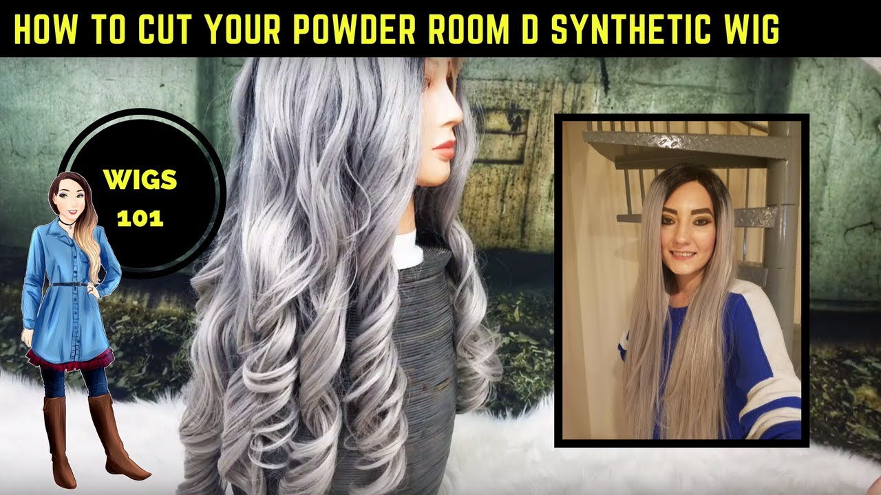 Wig Cutting for BEGINNERS! HOW TO Cut YOUR Powder Room D Synthetic Wig ...