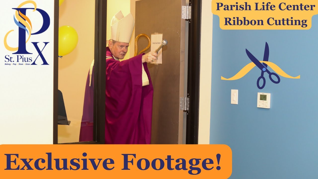 Parish Life Center Ribbon Cutting Exclusive Footage! - YouTube