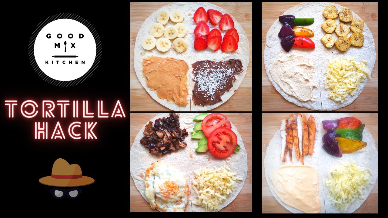 Tiktok tortilla hack recipe | Viral tortilla wrap hack recipe ...