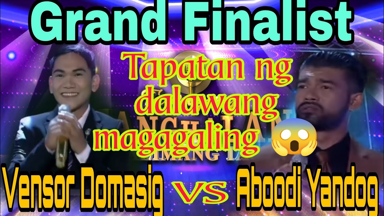 Vensor Domasig vs Aboodi Yandog | Tawag ng tanghalan | Tapatan ng ...