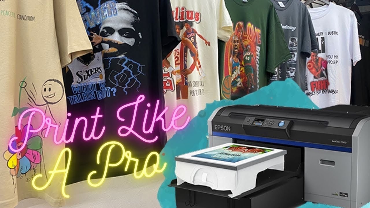 HOW WE MAKE OUR SHIRTS COLORFUL AND BRIGHT USING DTG PRINTER! - YouTube