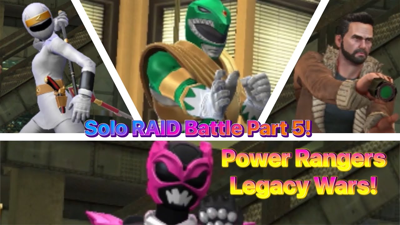 Solo RAID Battle Gameplay Part 5! Power Rangers Legacy Wars - YouTube