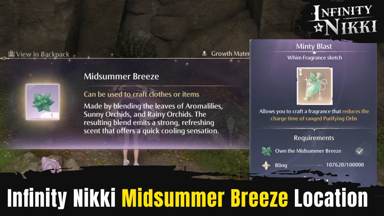 Infinity Nikki Own the Midsummer Breeze Location Minty Blast - YouTube