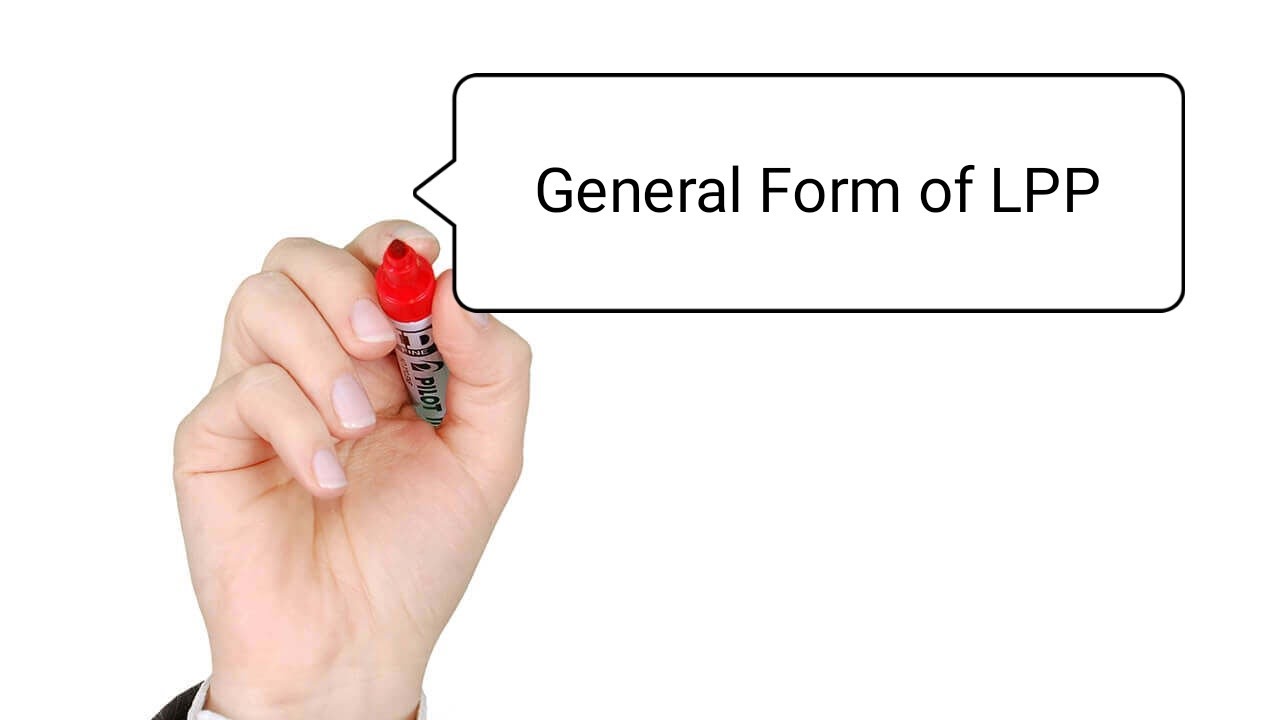 GENERAL FORM OF LPP - YouTube