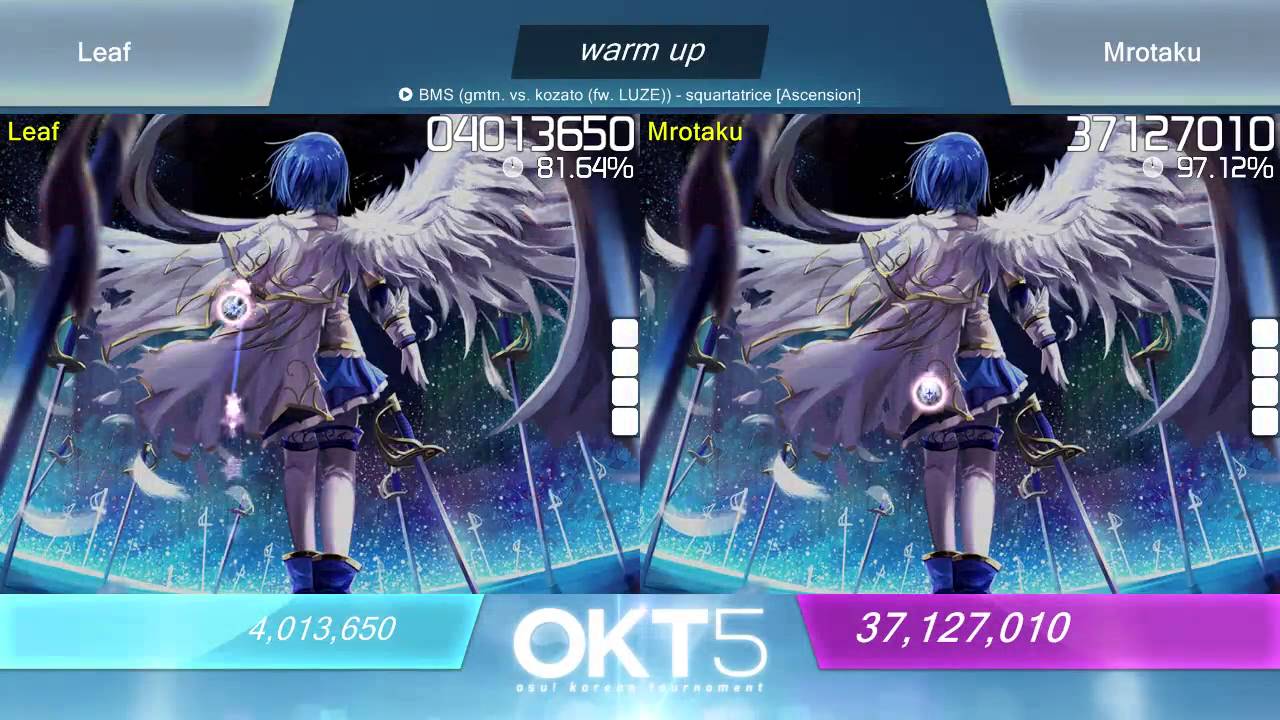 osu! Korean Tournament #5 - Round of 16 l Leaf vs Mrotaku - YouTube