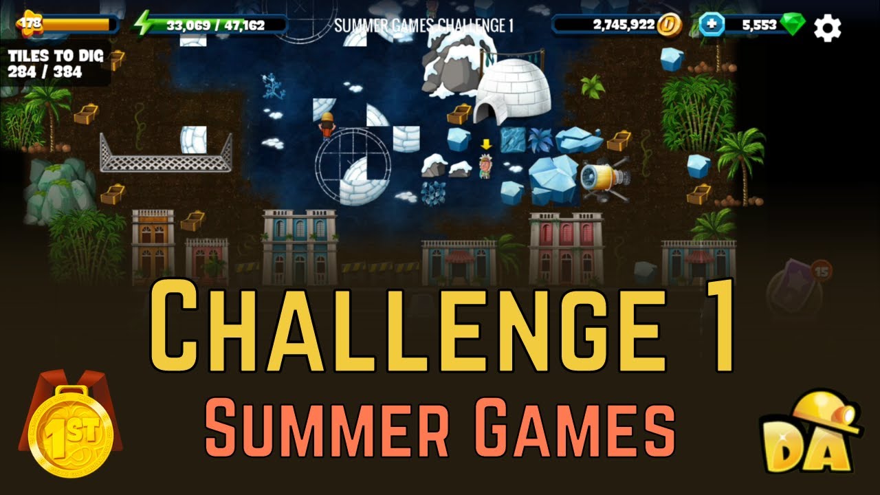 Challenge 1 - Summer Games - Diggy's Adventure - YouTube