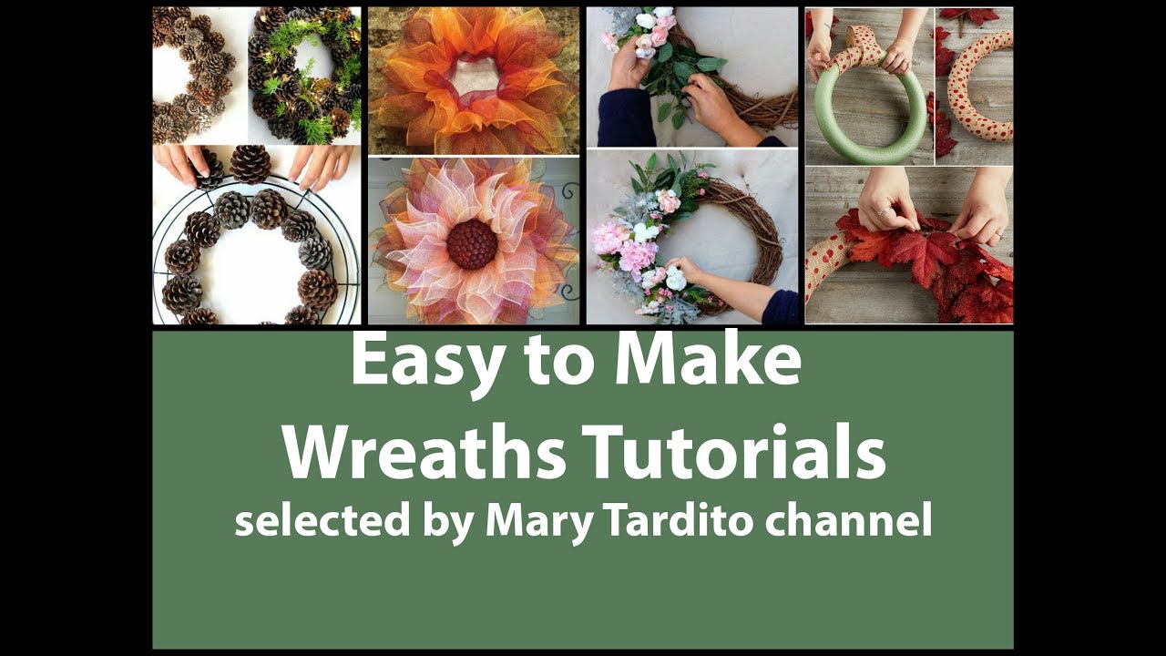 Easy to Make Wreaths Tutorials – Wreath DIY Inspiration - YouTube