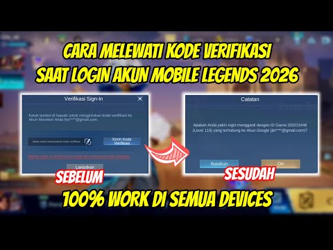 CARA LOGIN ML TANPA KODE VERIFIKASI 2026 | CARA LOGIN AKUN ML TANPA KODE VERIFIKASI