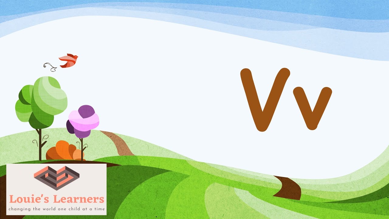 Letter V Visual, Auditory and Art Lesson - YouTube