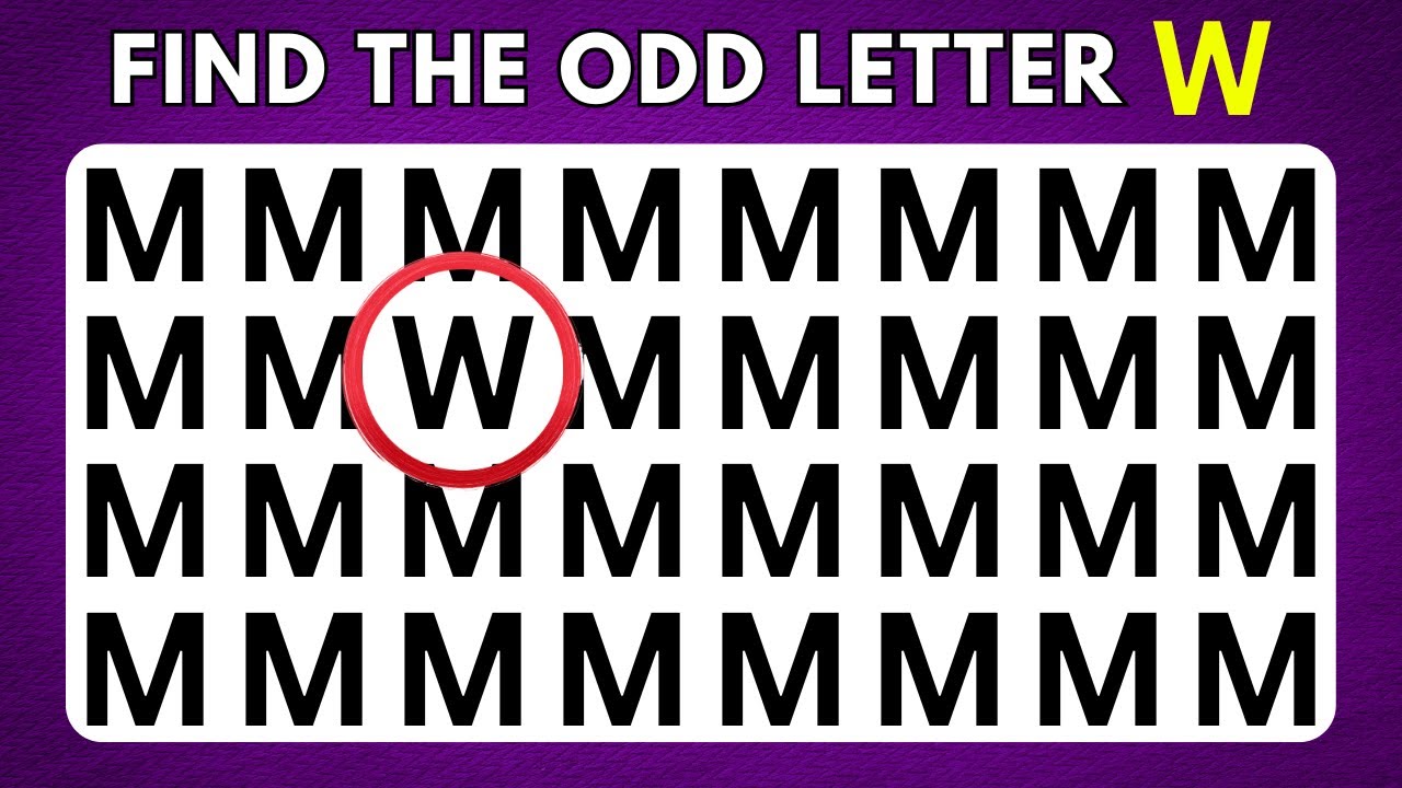 Find The ODD Letters | Ultimate Letter Quiz Challenge! - YouTube