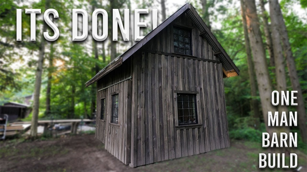 Siding My Timber Frame Barn! - YouTube