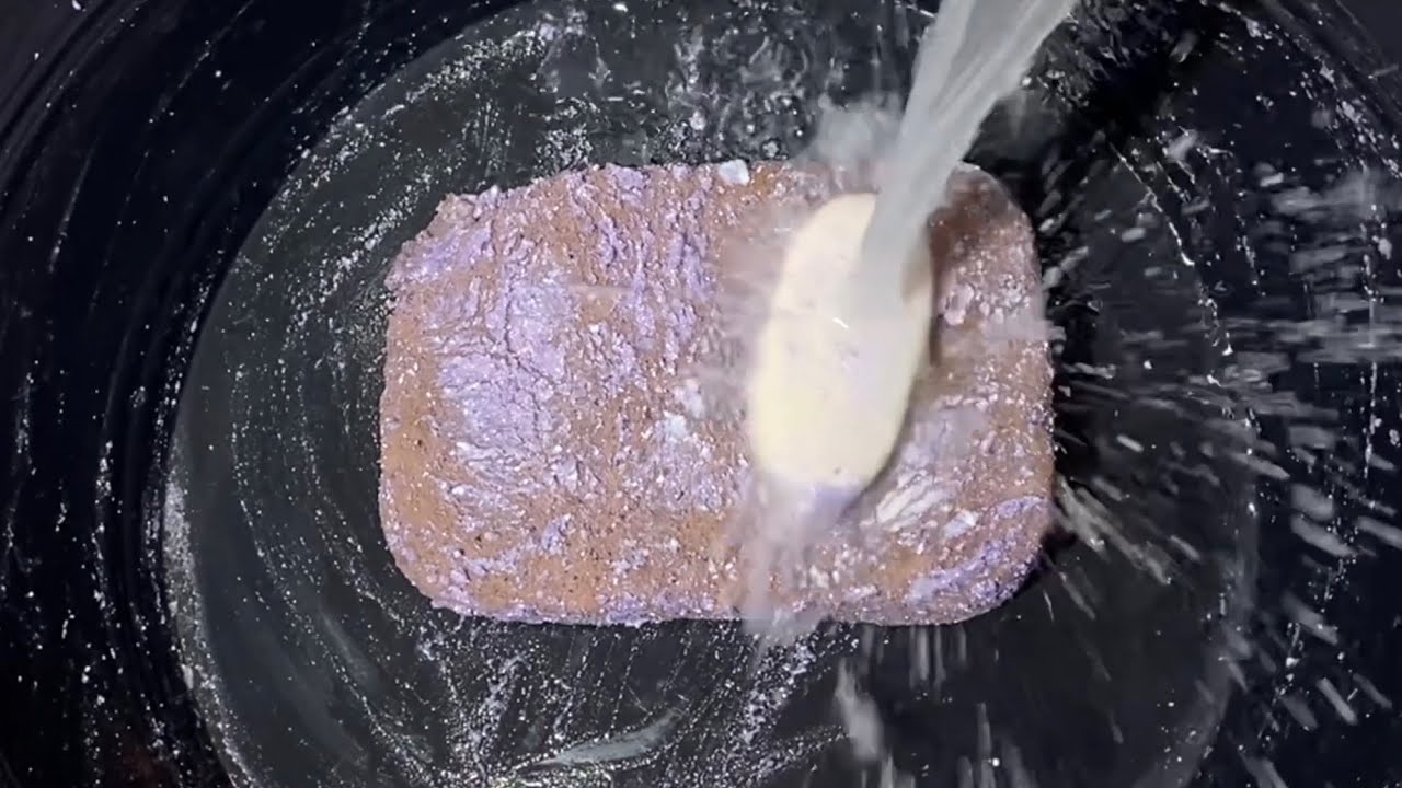 Sponge Rinsing Bleach Powder & Pine Mix | ASMR Sponge Squeezing - YouTube