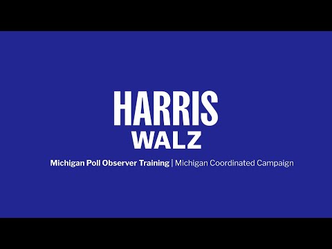 Michigan Poll Observer Training (2024) - YouTube
