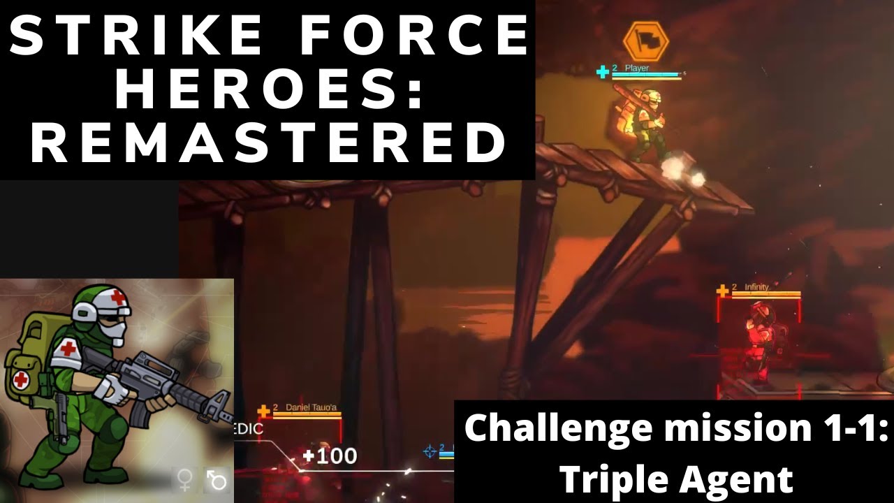 Strike Force Heroes: Remastered (Beta) - Challenge Mission 1-1: Triple ...