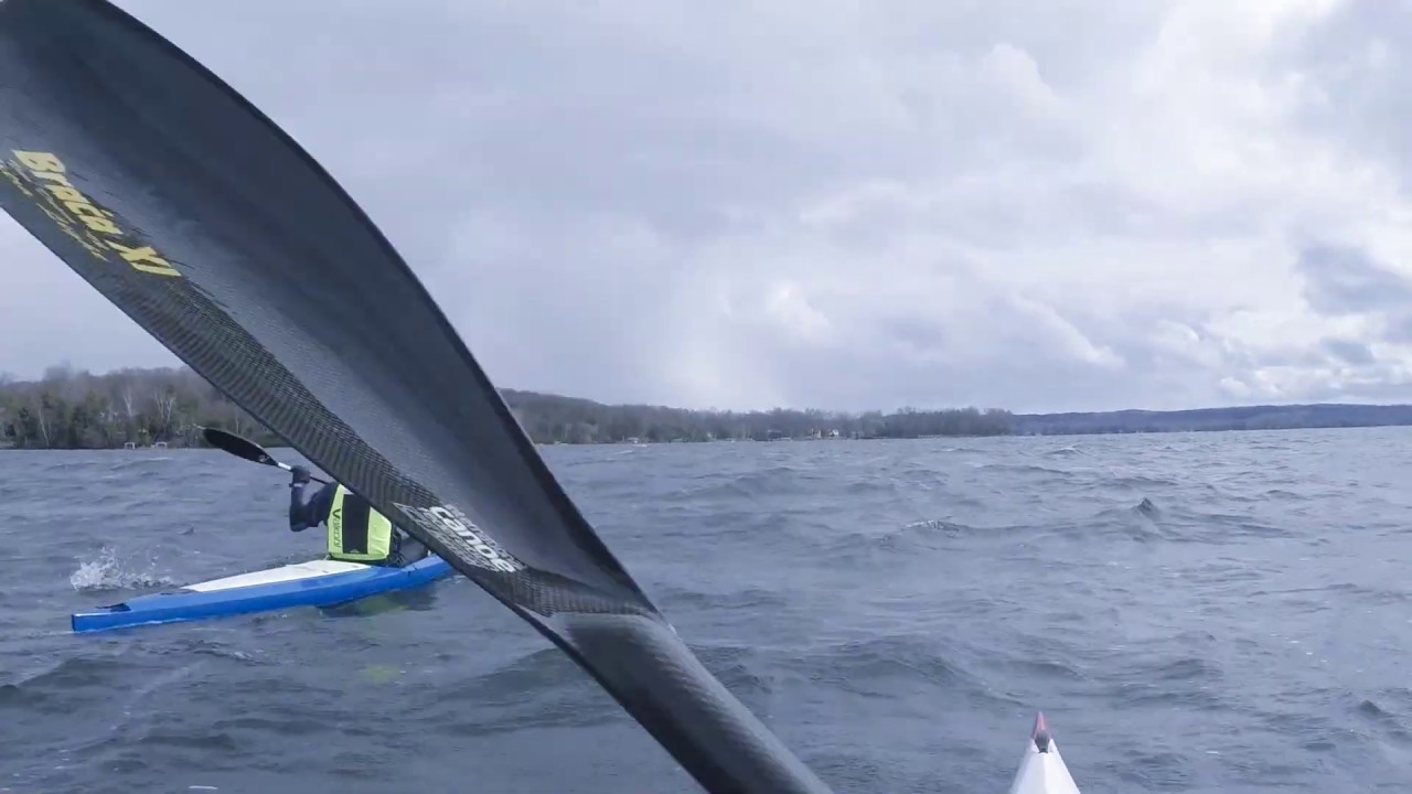Downwind Surfski Small Beginner Conditions - YouTube