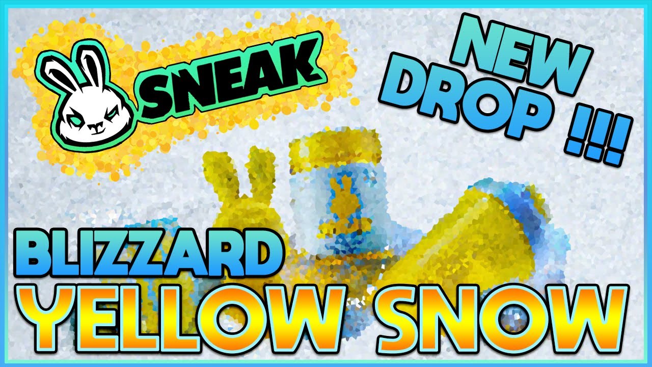 NEW SNEAK DROP !!! BLIZZARD YELLOW SNOW !!! #sneakenergy - YouTube