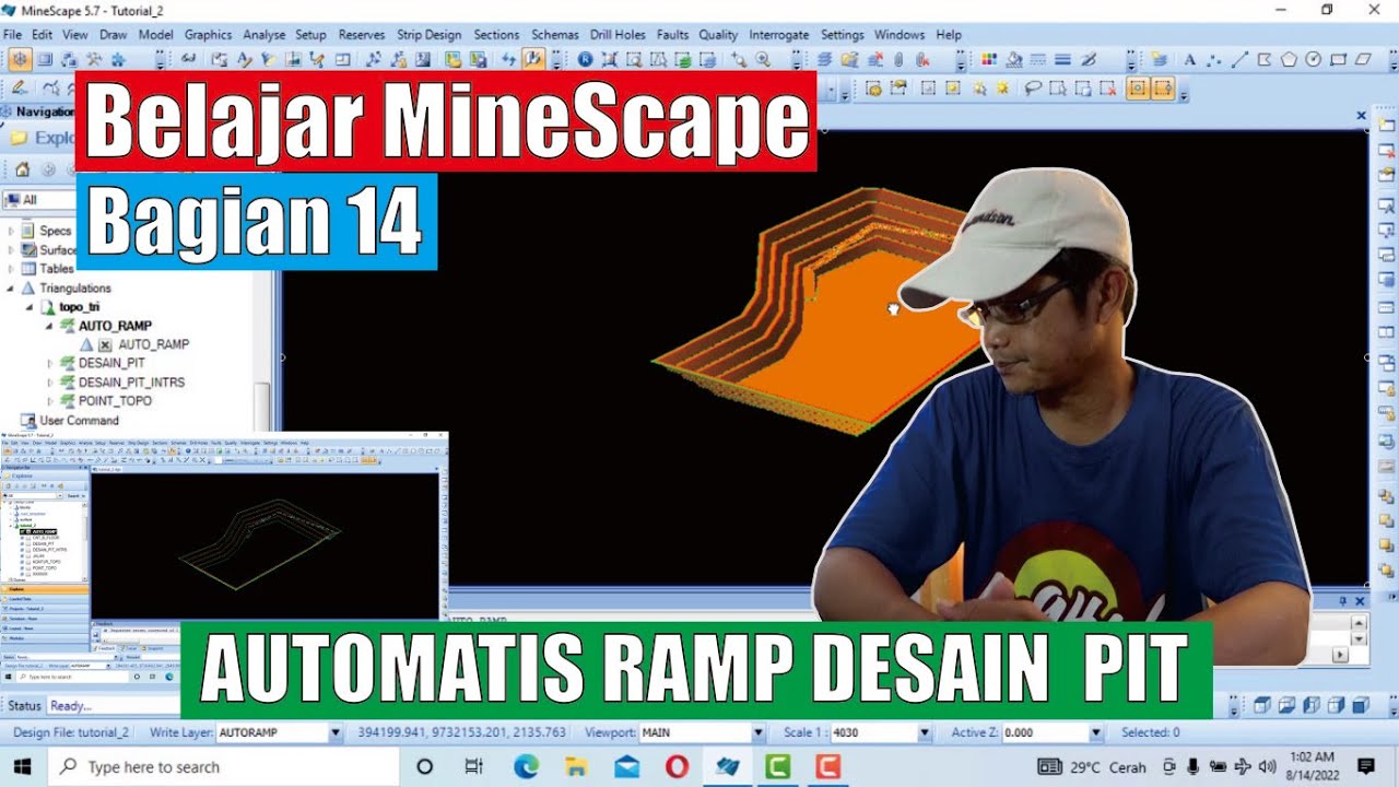 Desain tambang automatis ramp - belajar minescape bagian 14 - YouTube