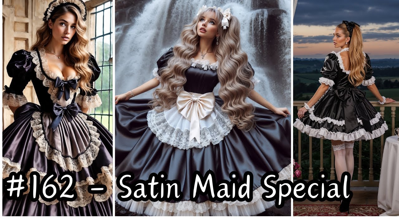 Satin French Maids - 4K & Pro Animations #maid - YouTube
