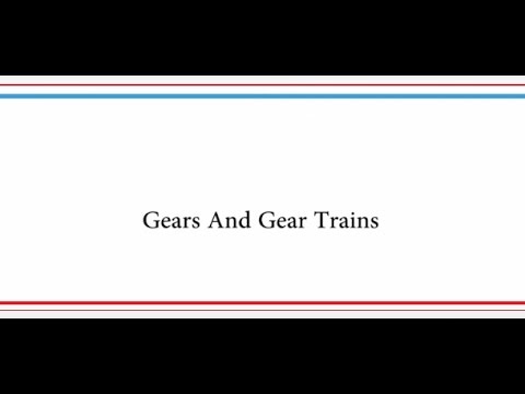 Gear Train Examples - GATE Mechanical - YouTube