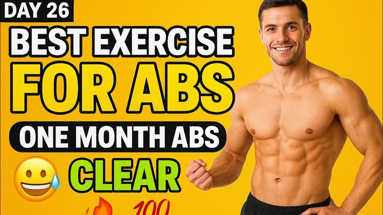 DAY 26 BEST EXERCISE FOR ABS 💪🔥| ONLY ONE MONTH ABS CLEAR 💯 GUARANTEE ...