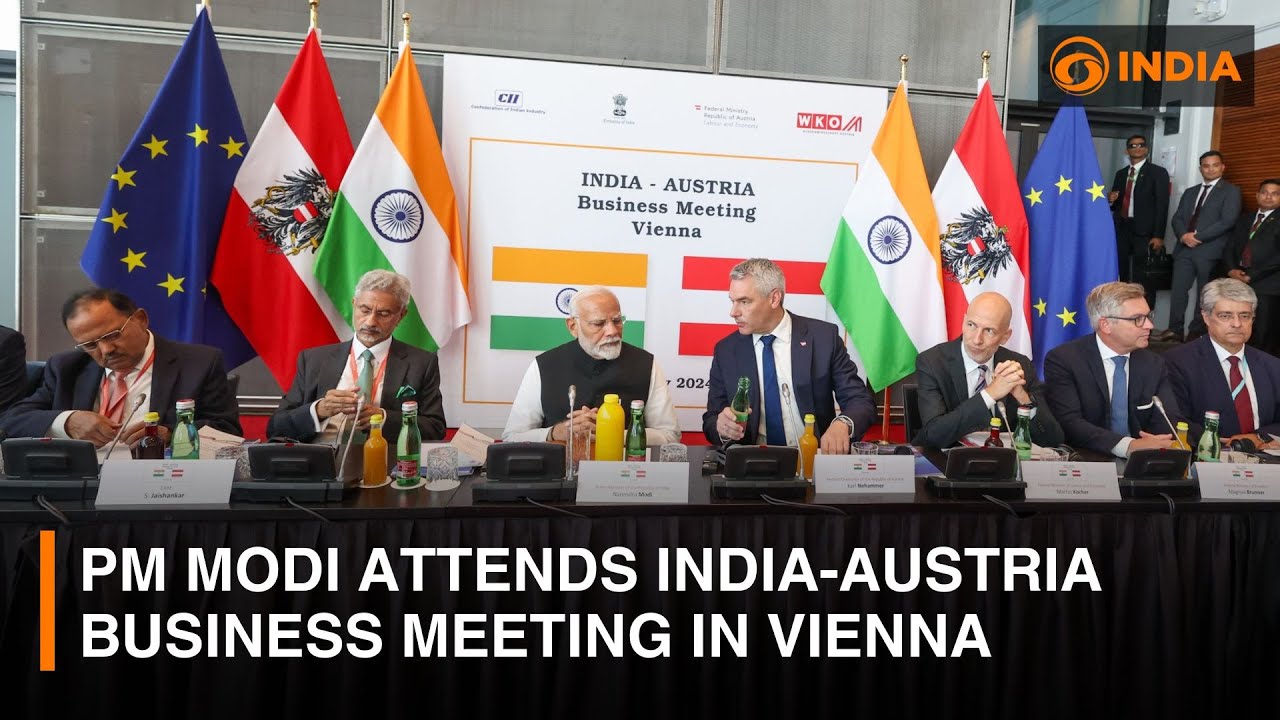 PM Modi attends India-Austria Business Meeting in Vienna | DD India ...