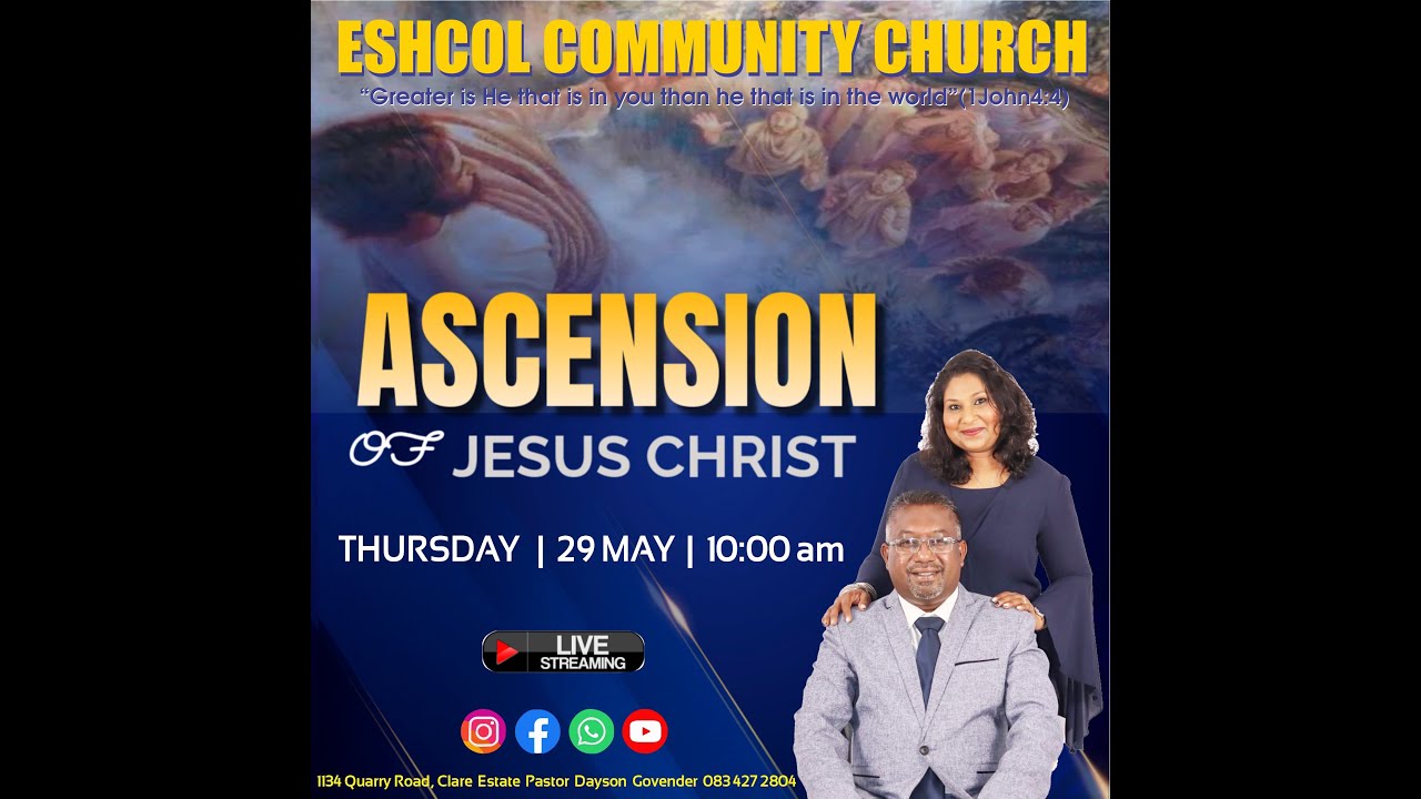 Ascension Day Service 10:00am 29 May 2025 - YouTube