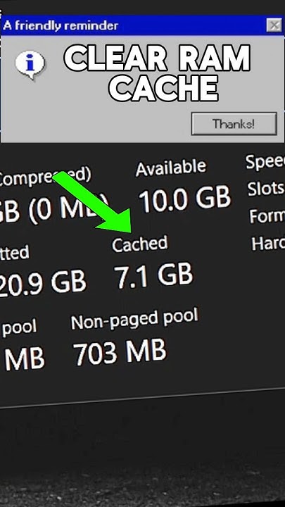 How to Clean Up RAM Cache - YouTube