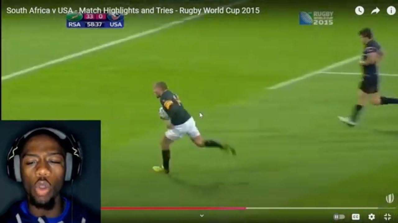 AMERICAN REACTS TO SOUTH AFRICA VS USA RUGBY WORLD 2015 | DECEMBER ...