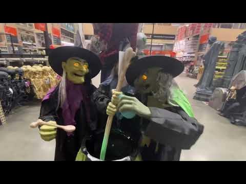 HOME DEPOT Halloween Animatronics 2020 - YouTube