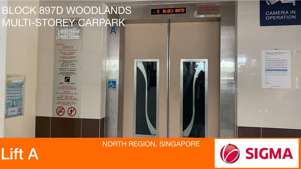 HDB Block 897D (MSCP) Woodlands || Sigma Elevator 🚘 - YouTube