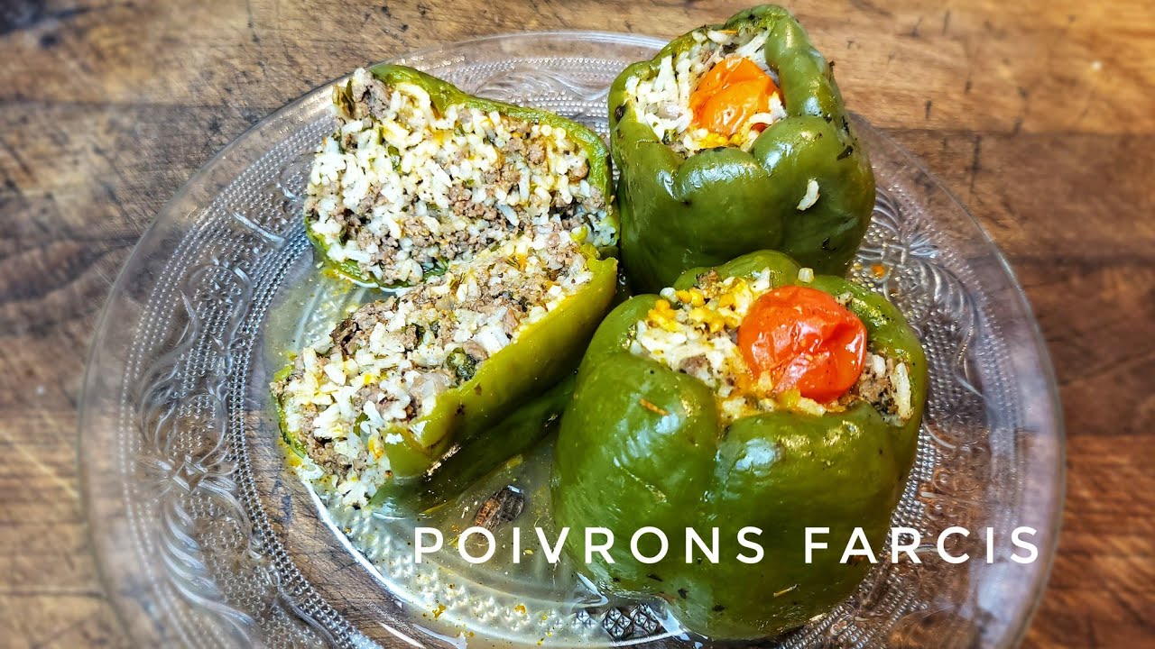 POİVRONS VERTS FARCIS A LA TURQUE, CUISSON SANS FOUR - YouTube