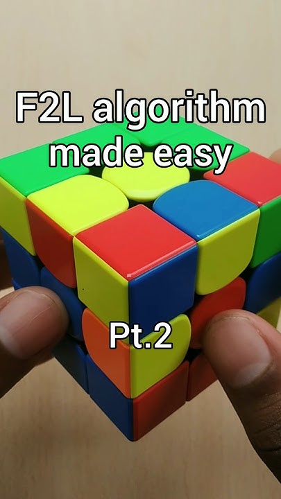 #f2l algorithms made easy pt.2 #cfop #cfopmethod - YouTube