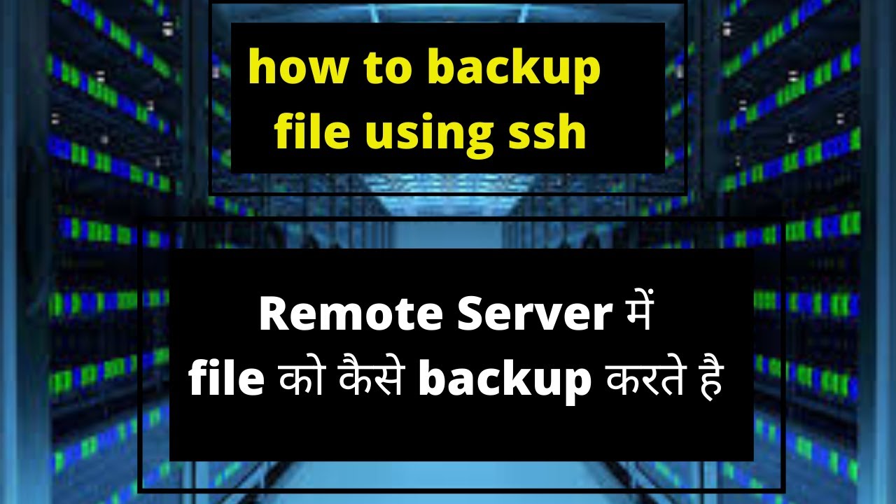 how to #backup file using #ssh | #rsync command in #linux | backup file ...