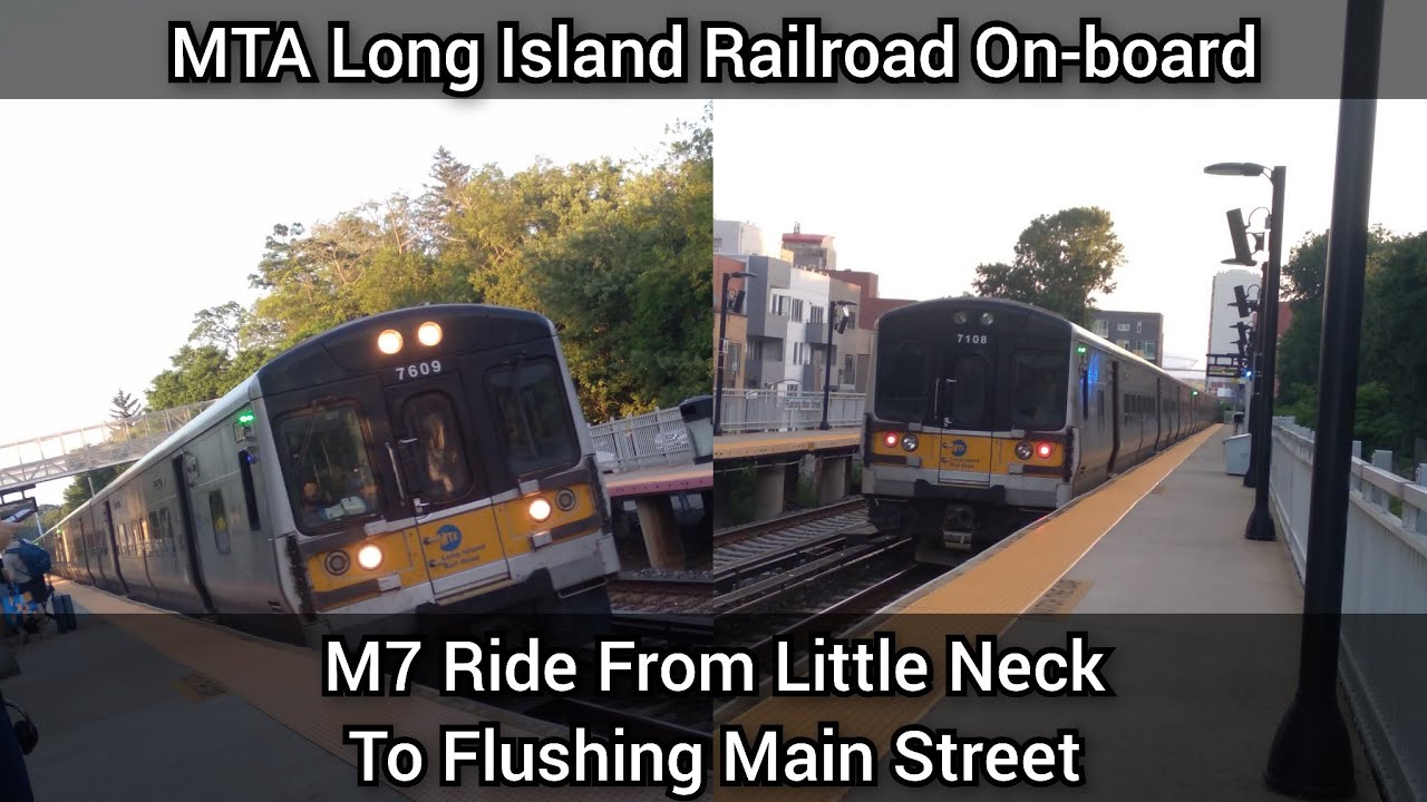 MTA: LIRR M7 Ride From Little Neck To Flushing Main Street - YouTube