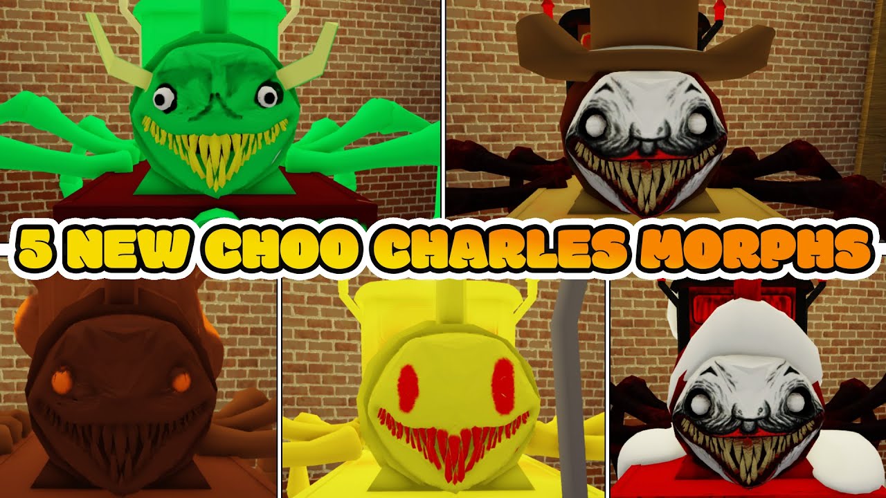 Choo Choo Charles! Roblox! All new Charles morphs unlocked! Update ...