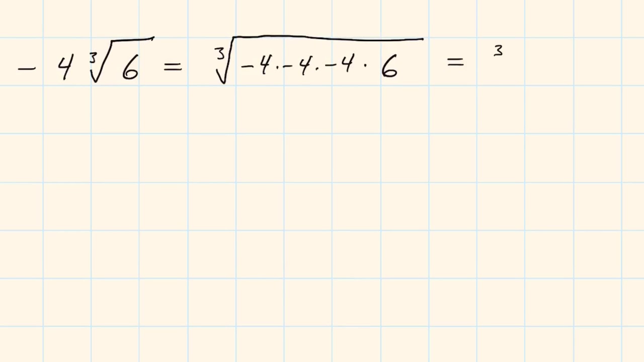 17 Writing A Negative Odd Root As An Entire Radical YouTube 17-writing-a-negative-odd-root-as-an-entire-radical-youtube
