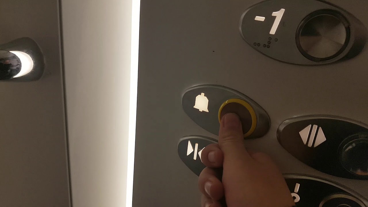 Ringing the alarm on a Otis Gen2 - YouTube