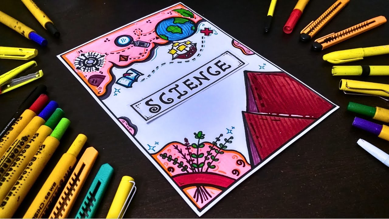 Science Project File Front Page Design | Science Project Cover Page ...