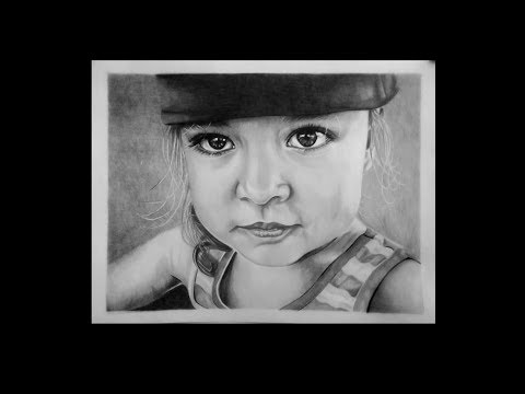 рисуем портрет простым карандашом / portrait of a girl / art / draw a portrait with a simple