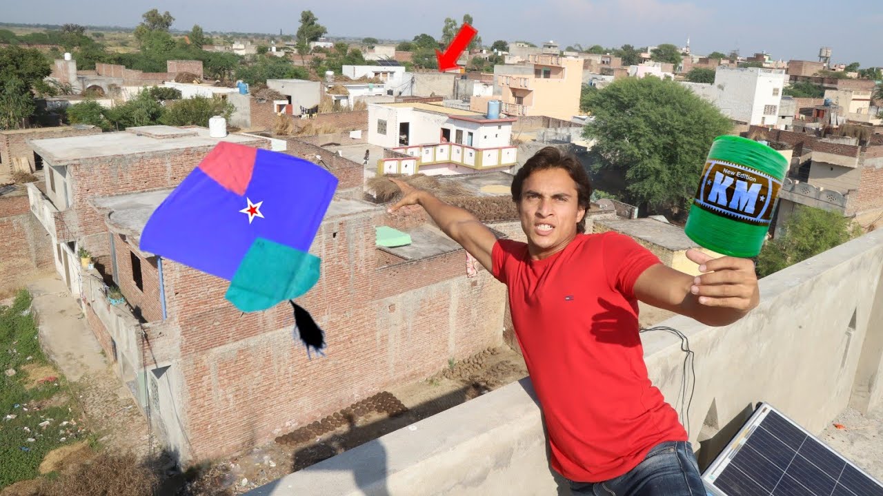 Kite Cutting Challenge With Bottle Vs Rupees | Kite - YouTube