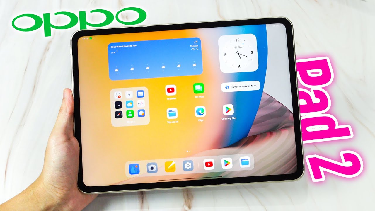 Trên tay Oppo Pad 2: Tablet mà lại dùng Dimensity 9000, Kim loại cầm ...