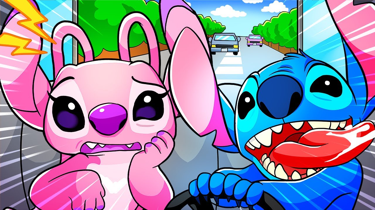 Stitch protect Angel from danger 💘 - Lilo & Stitch (2025) Animation ...