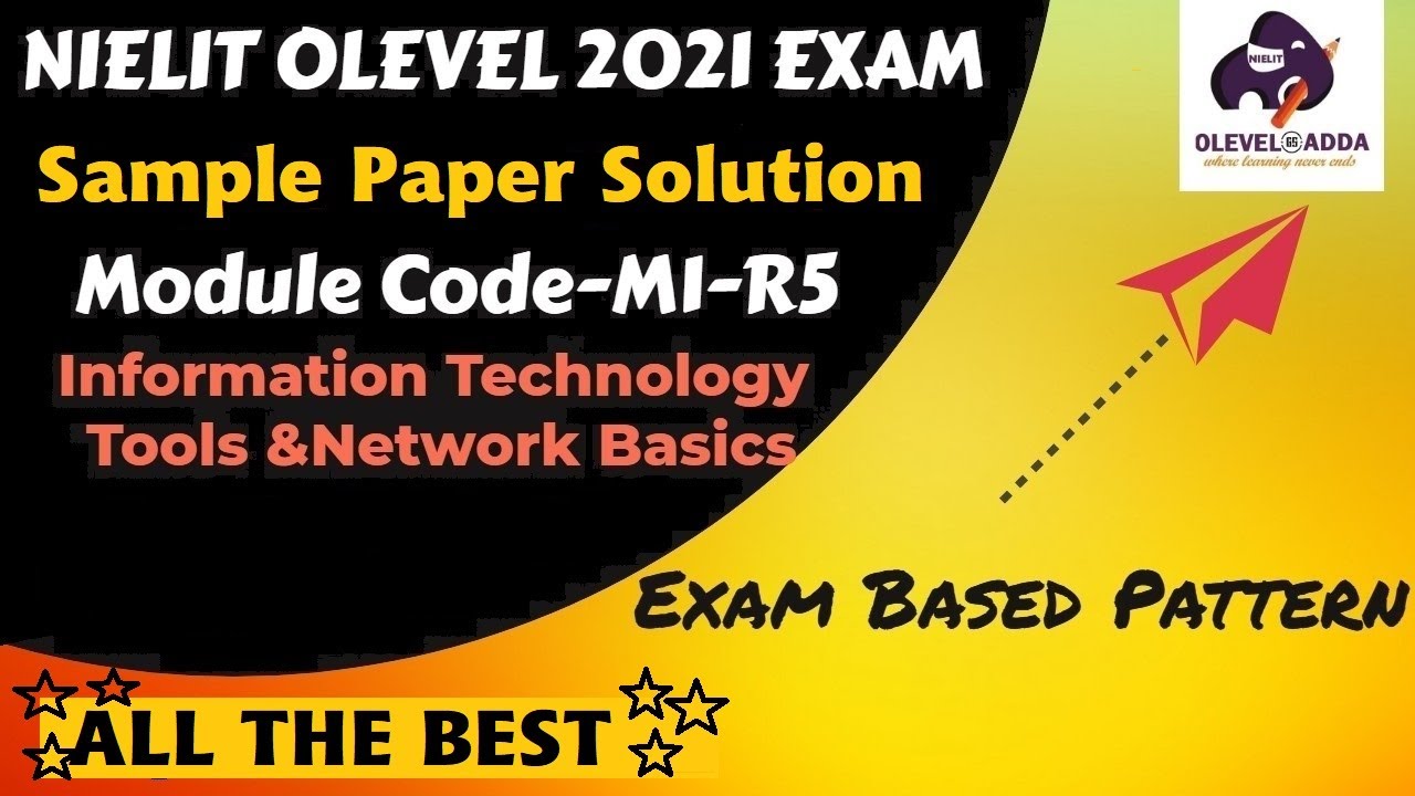 Module CodeM1-R5|Exam Based Pattern|Sample Paper Solution|Most ...