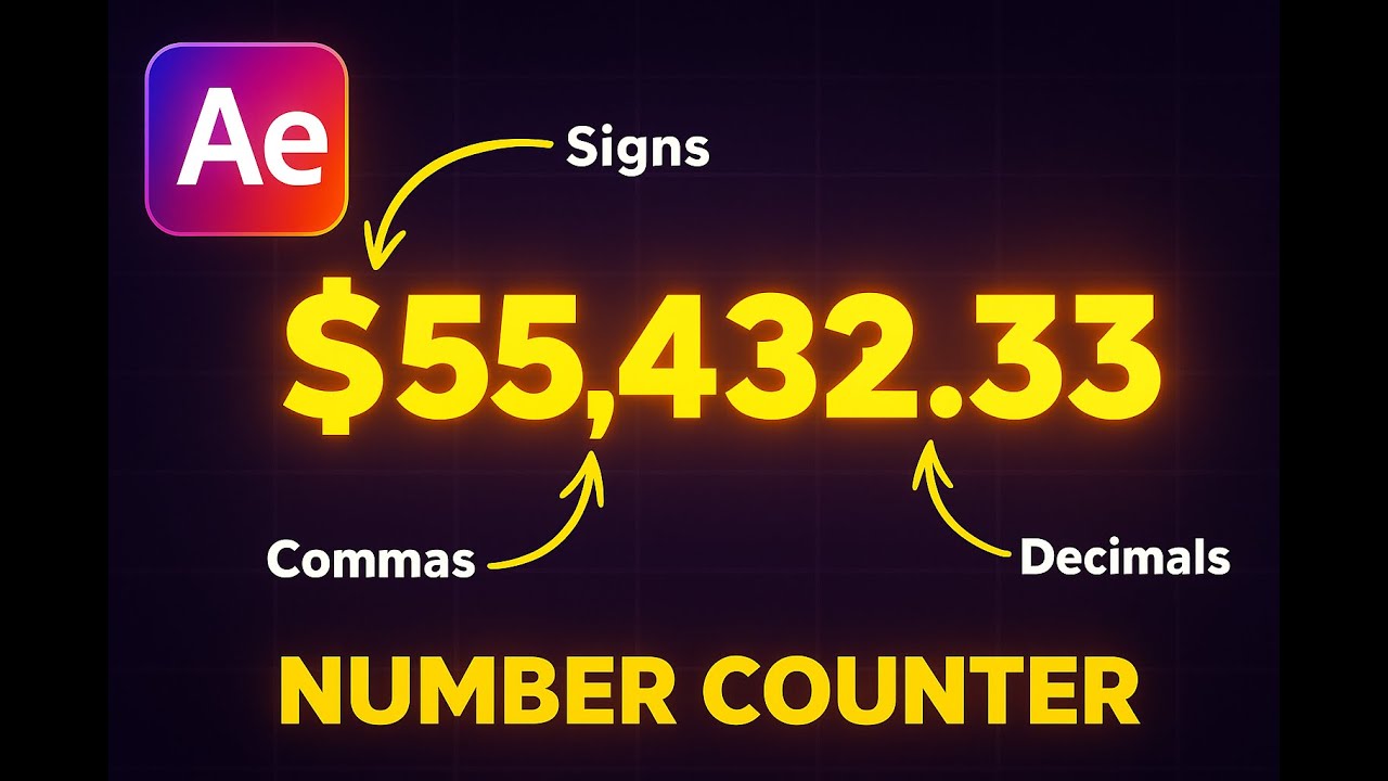 Make Number Counter Effect in 15 Sec | After Effects Quick Tutorial # ...