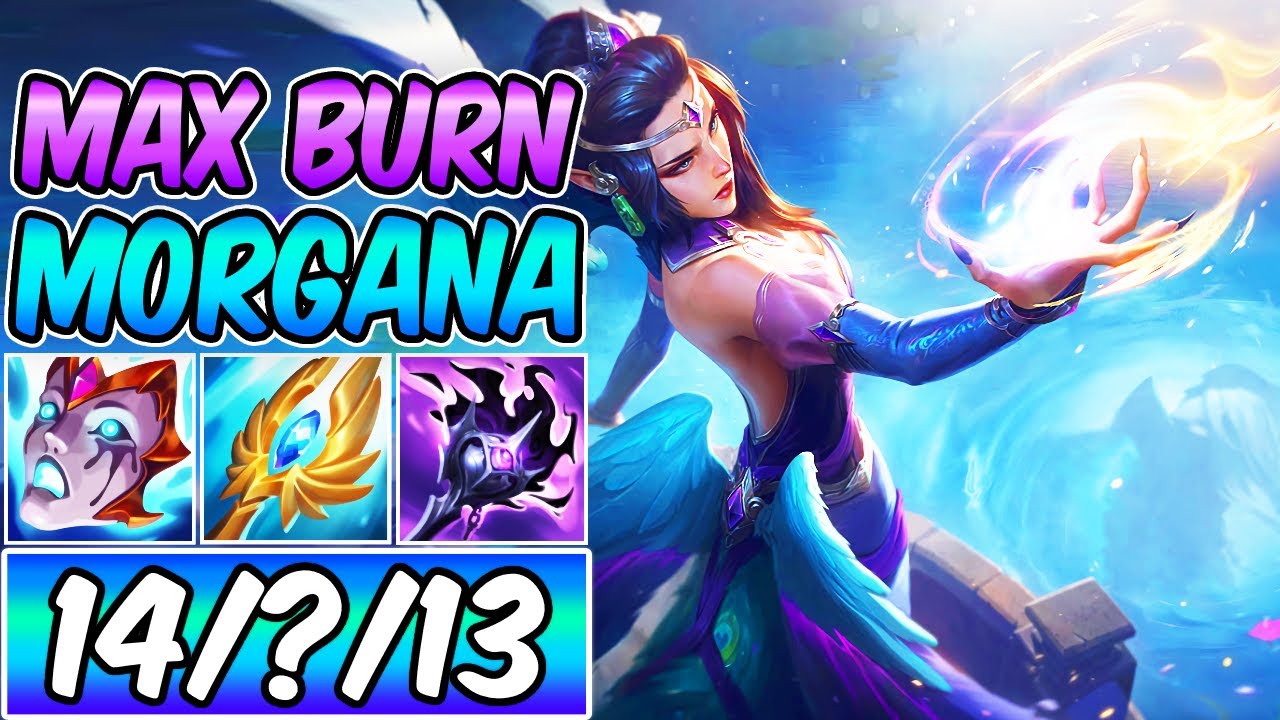 S+ MAX BURN MORGANA MID WITH DARK HARVEST | New Build & Runes | League ...