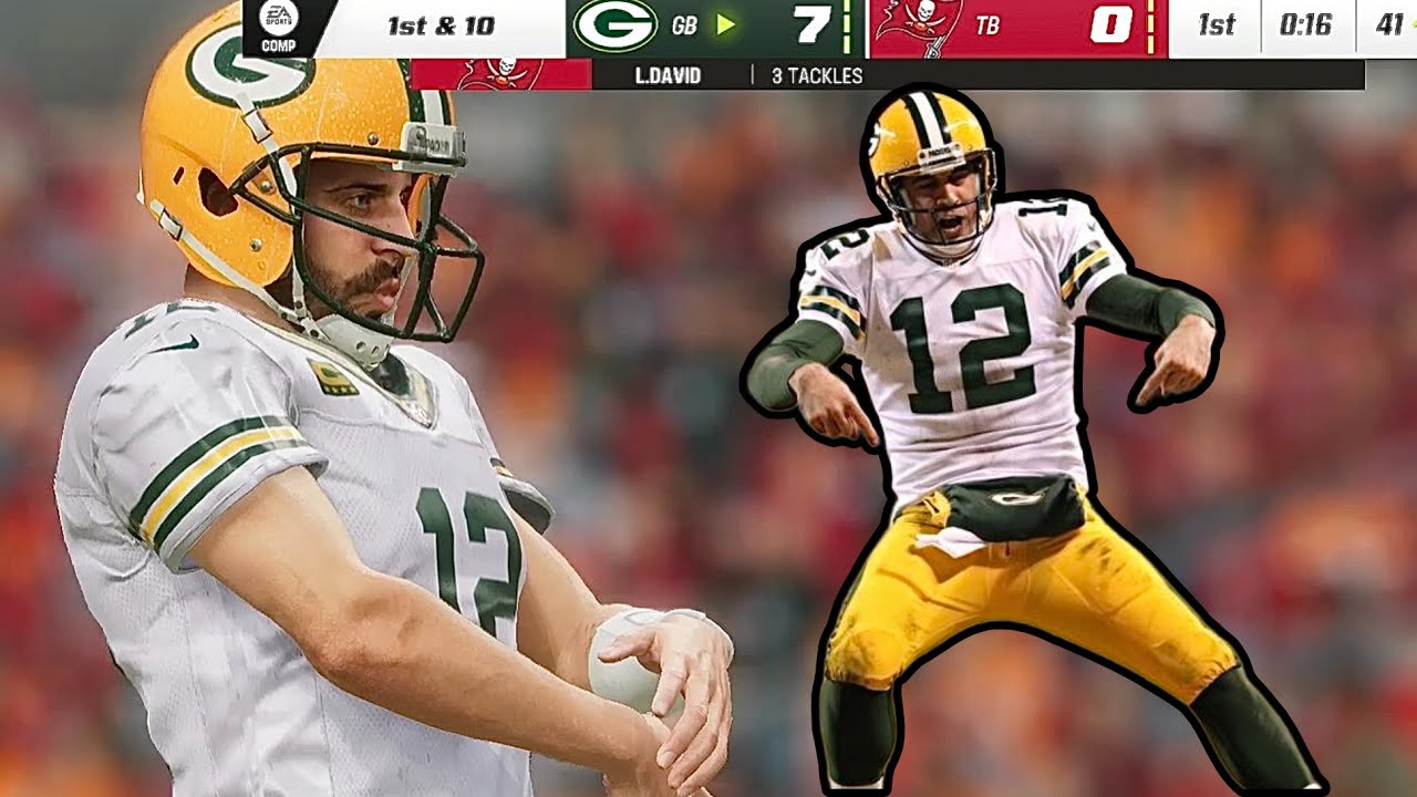 Aaron Rodgers trucked me then emotes || Madden 23 Face of the Franchise ...