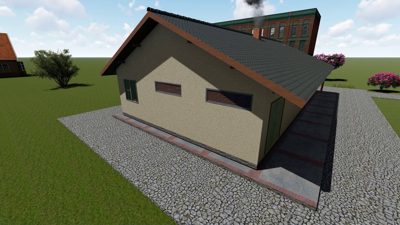 A simple design of a school kitchen - YouTube