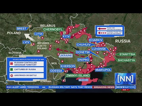 Massive 40-mile long Russian convoy advances on Kyiv | NewsNation ...