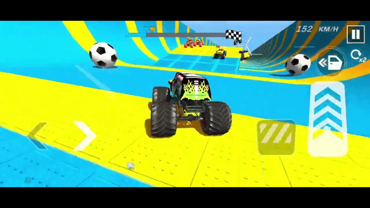 monster truck fast speed complete challenge - YouTube